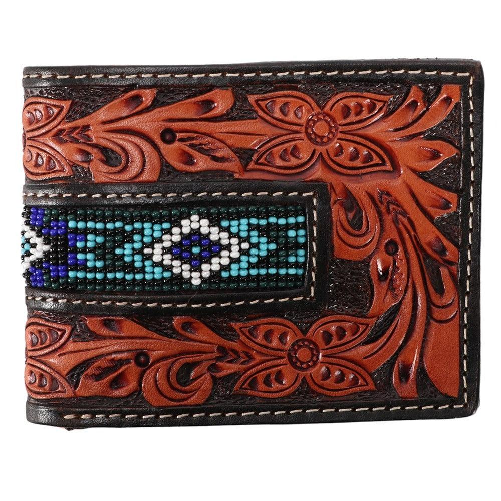 FORT WORTH BLUE AZTEC BI FOLD WALLET – Ranges Country