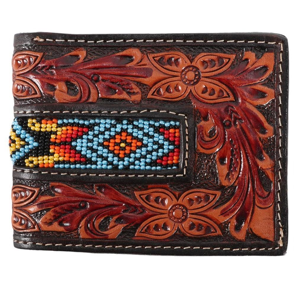 FORT WORTH TURQUOISE AZTEC BI FOLD WALLET – Ranges Country